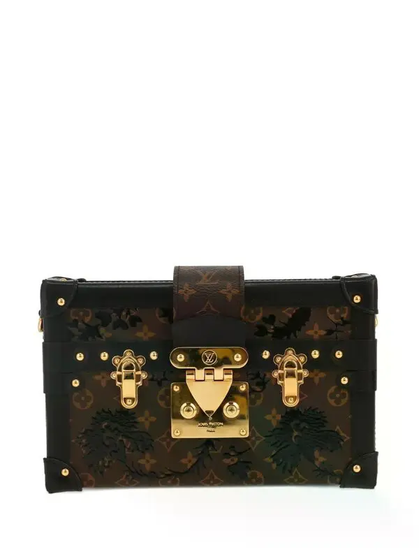 LOUIS VUITTON Petite Malle Monogram Bag - Brown