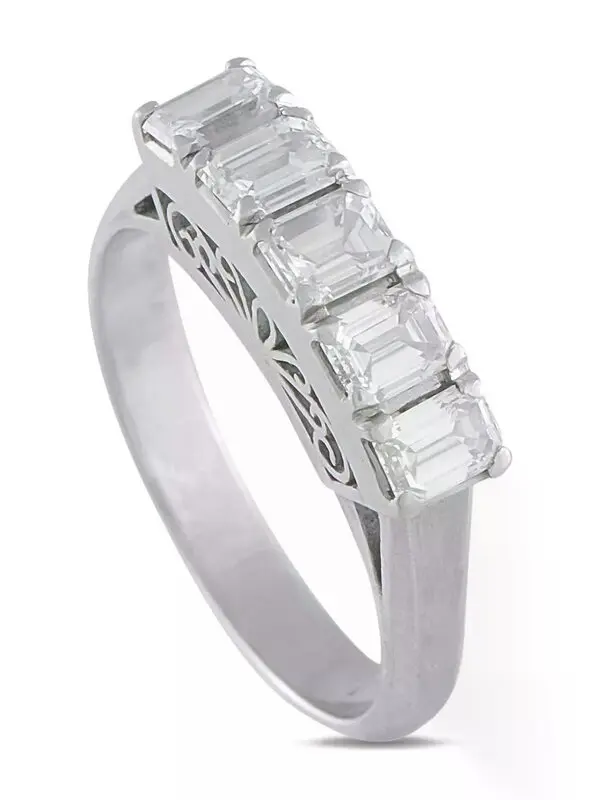 LB EXCLUSIVE Platinum Diamond Ring - Silver