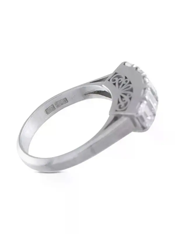 LB EXCLUSIVE Platinum Diamond Ring - Silver