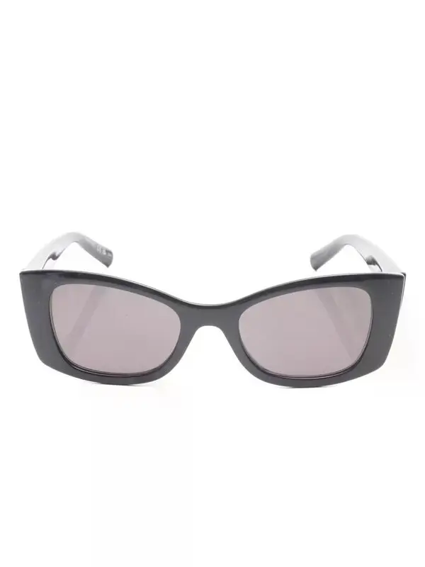 Saint Laurent 20s Rectangle-frame Tinted Sunglasses - Black
