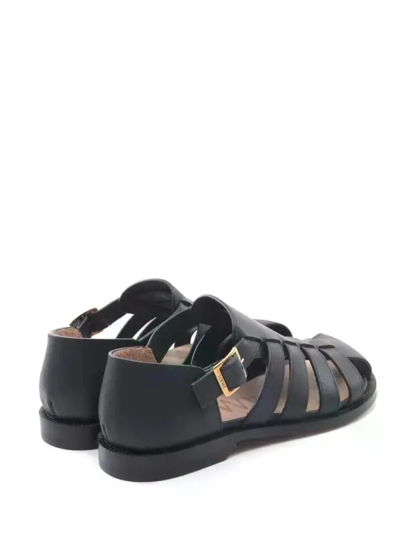 Loewe Campo Leather Cage Sandals