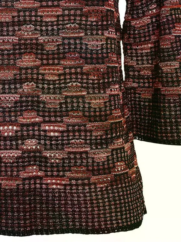 Missoni Lurex-knit Bell-sleeve Top - Brown