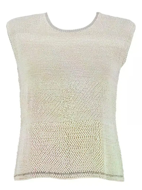 NADINI Pearl-embellished Top - Neutrals