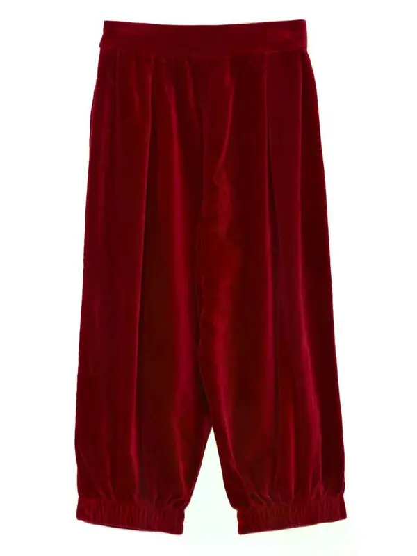 Saint Laurent 1991 Pleated Velvet Trousers