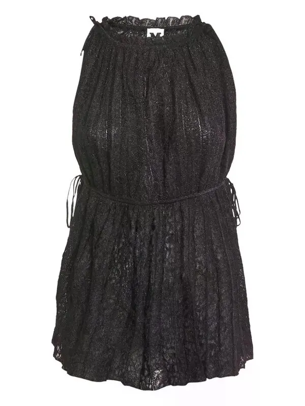 Missoni Gathered Lurex Top - Black