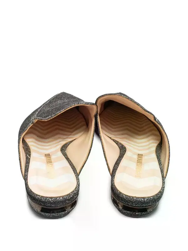 NICHOLAS KIRKWOOD Beya Pointed-toe Mules - Silver
