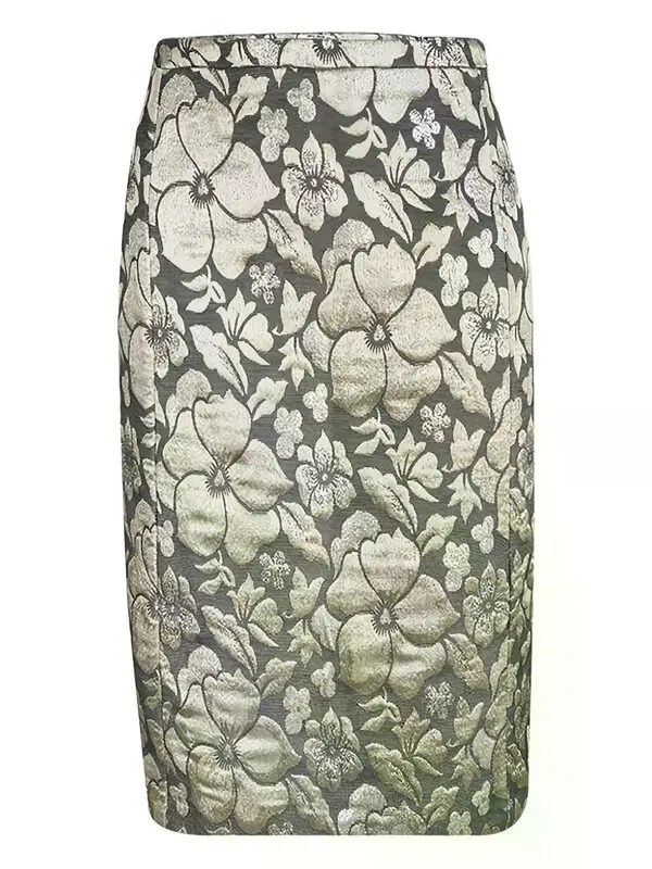 Miu Miu Floral Jacquard Skirt