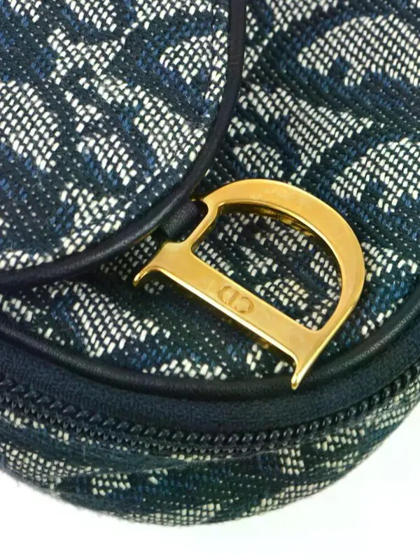 Dior 1998 Trotter Saddle Wallet - Blue