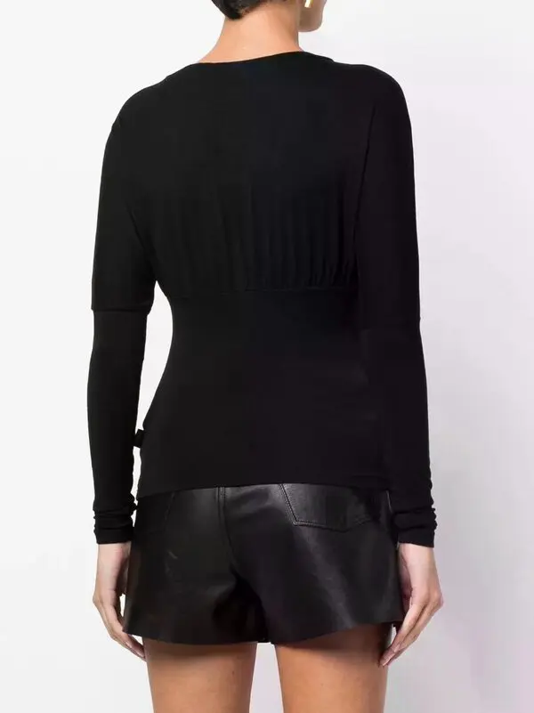 Versace 2000s Fine-knit V-neck Jumper
