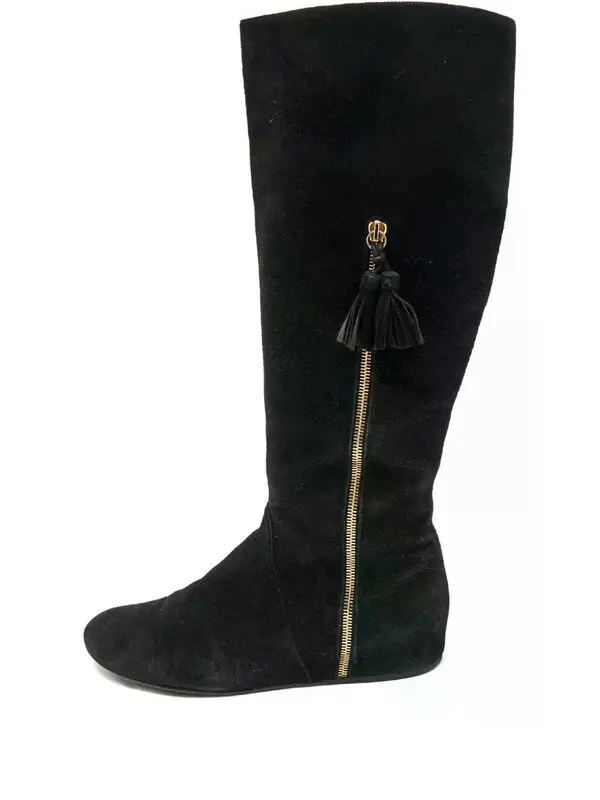 STUART WEITZMAN Tassel-detail Suede Boots