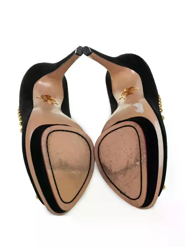 CHARLOTTE OLYMPIA 140mm Dolly Studded Platform Pumps