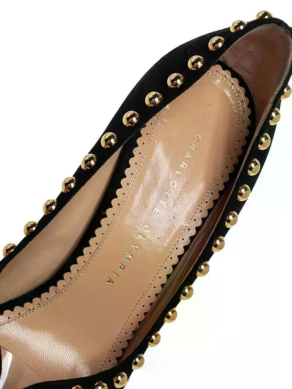 CHARLOTTE OLYMPIA 140mm Dolly Studded Platform Pumps
