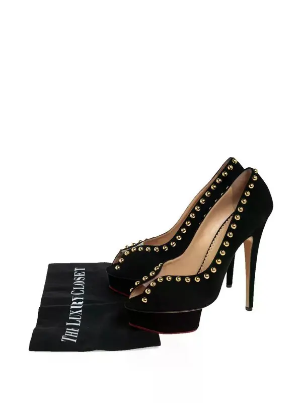 CHARLOTTE OLYMPIA 140mm Dolly Studded Platform Pumps