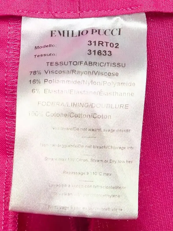 Emilio Pucci Jersey Trousers