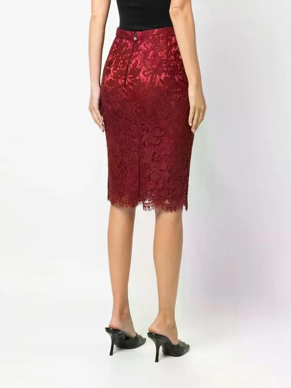 Dolce & Gabbana Circa 2000s Lace Pencil Skirt