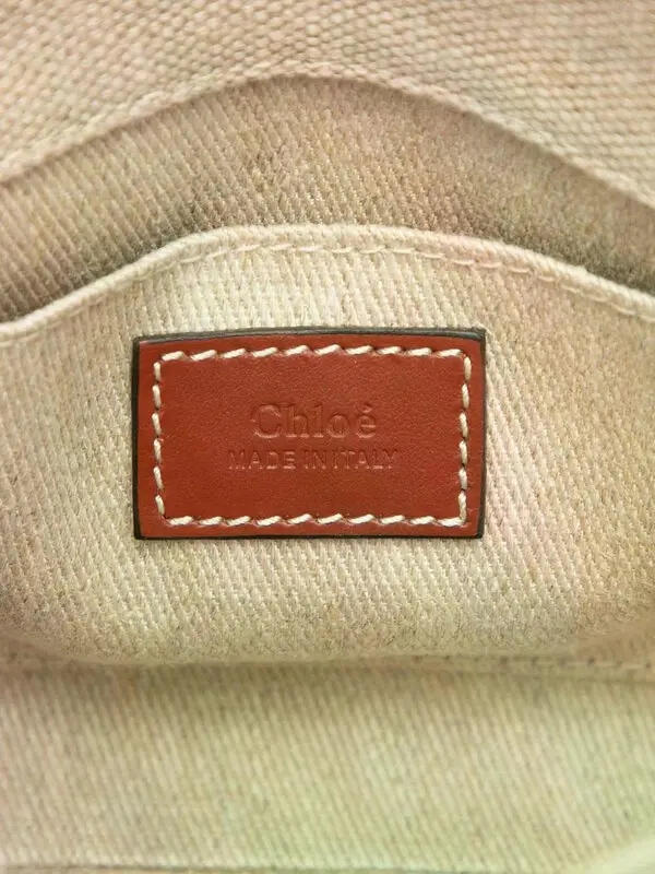 Chloé Mini Canvas Woody Satchel - Brown