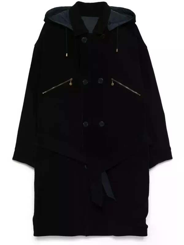 Versace 1980s Reversible Wool Coat