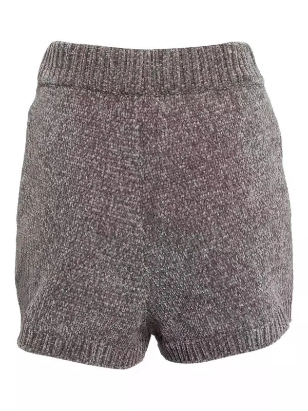 Majorelle Chenille Ribbed Knit Shorts
