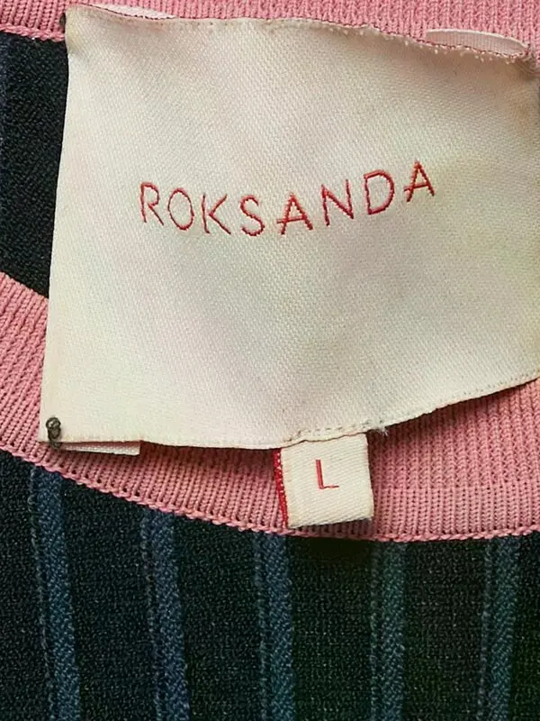 ROKSANDA Ribbed Striped Long Sleeve Top