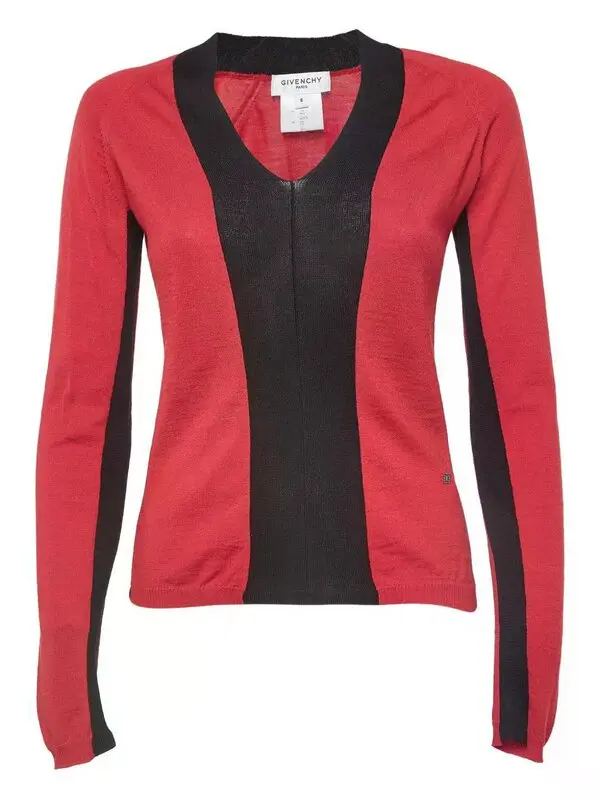 Givenchy Panelled V-neck Sweater