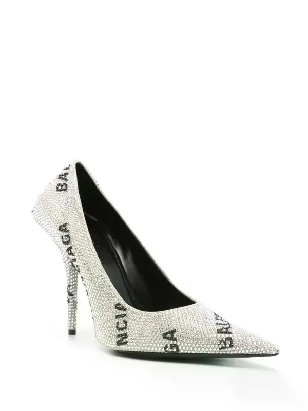 Balenciaga 110mm Square Knife Pumps - Neutrals