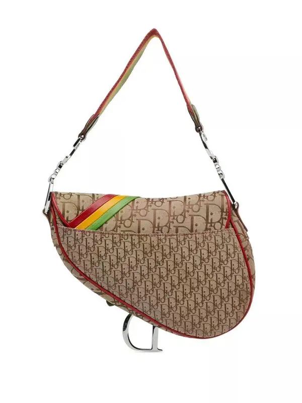 Dior Diorissimo Rasta Saddle Shoulder Bag - Brown