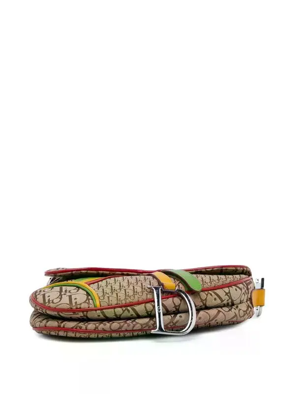 Dior Diorissimo Rasta Saddle Shoulder Bag - Brown