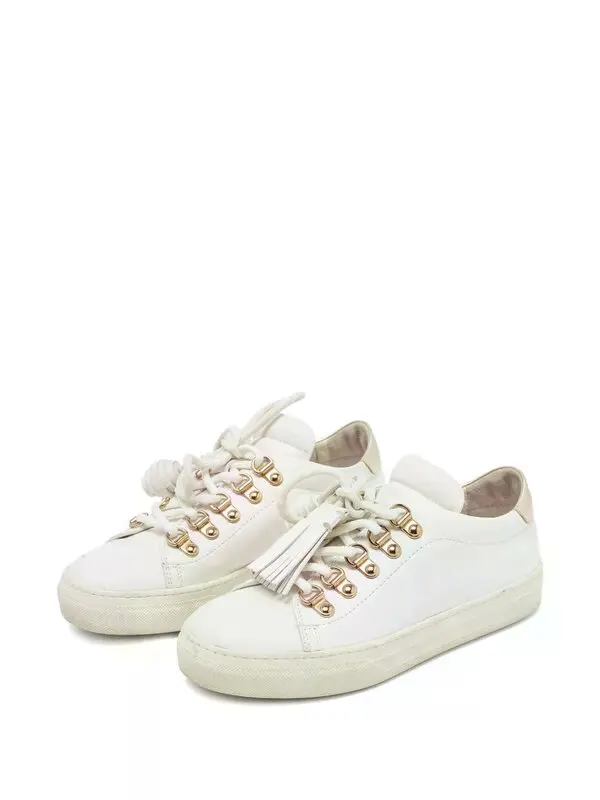 TOD'S Tassel Detail Lace-up Sneakers - White