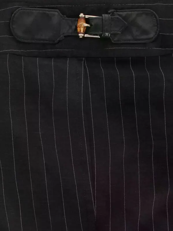 Gucci 2000s Pinstripe Mini Skirt