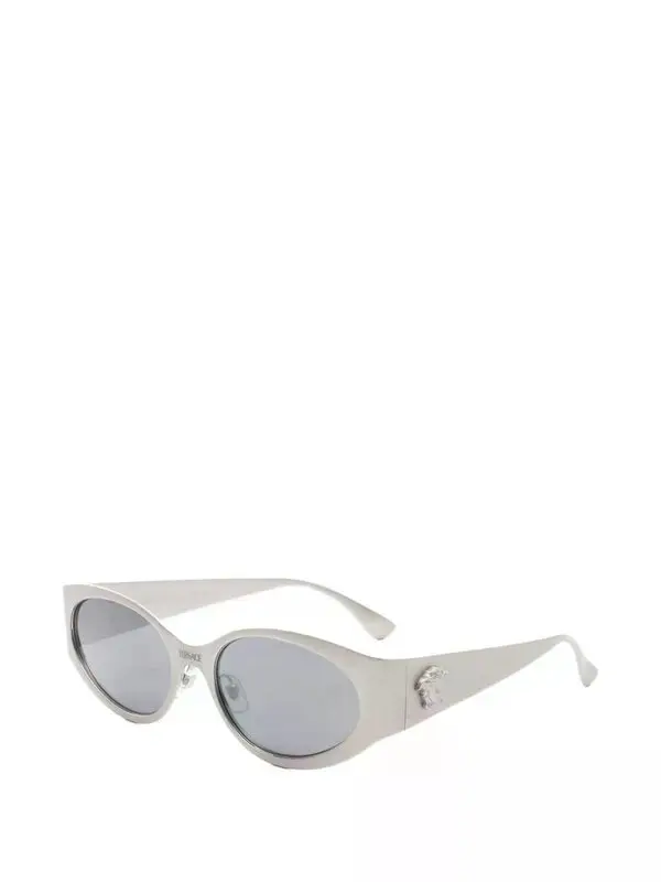 Versace 2010s Medusa Oval-frame Sunglasses