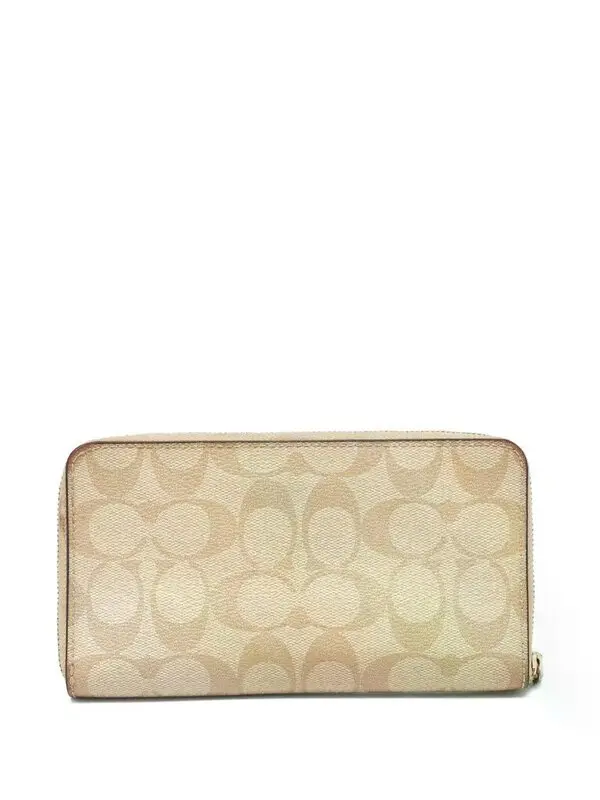 COACH VINTAGE Pre-owned Monogram Zip-around Wallet