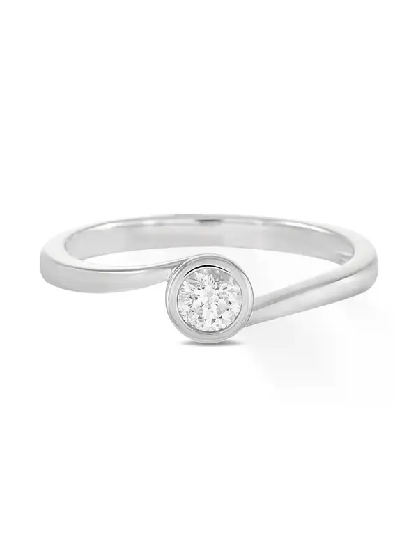 LB EXCLUSIVE 14k Gold Diamond Ring - White