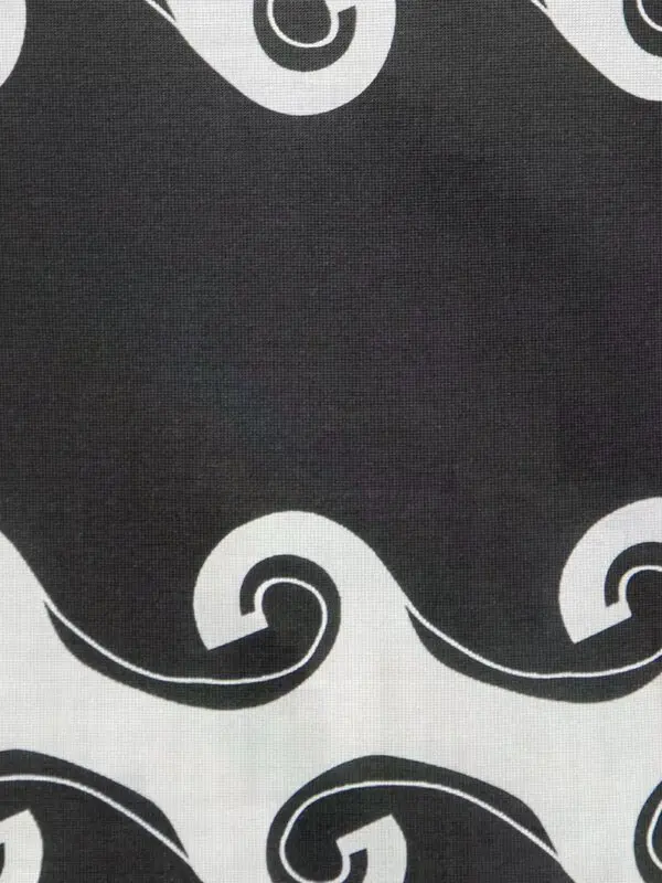 Diane Von Furstenberg Vintage Wave-pattern Silk Dress