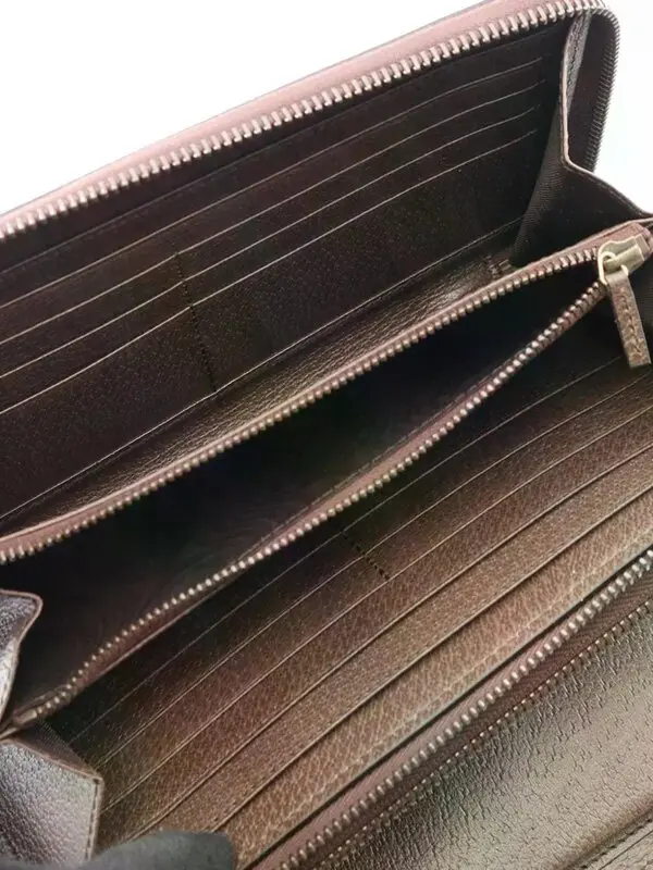 Gucci 2016-2025 Gg Supreme Ophidia Small Wallet Long Wallets - Brown
