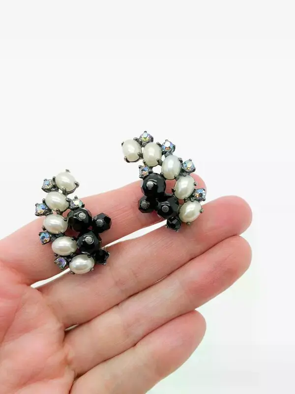 Schiaparelli Pearl-embellished Crystal Earrings