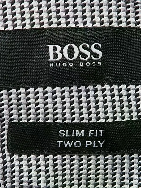 BOSS Pre-owned Houndstooth-pattern Cotton Shirt