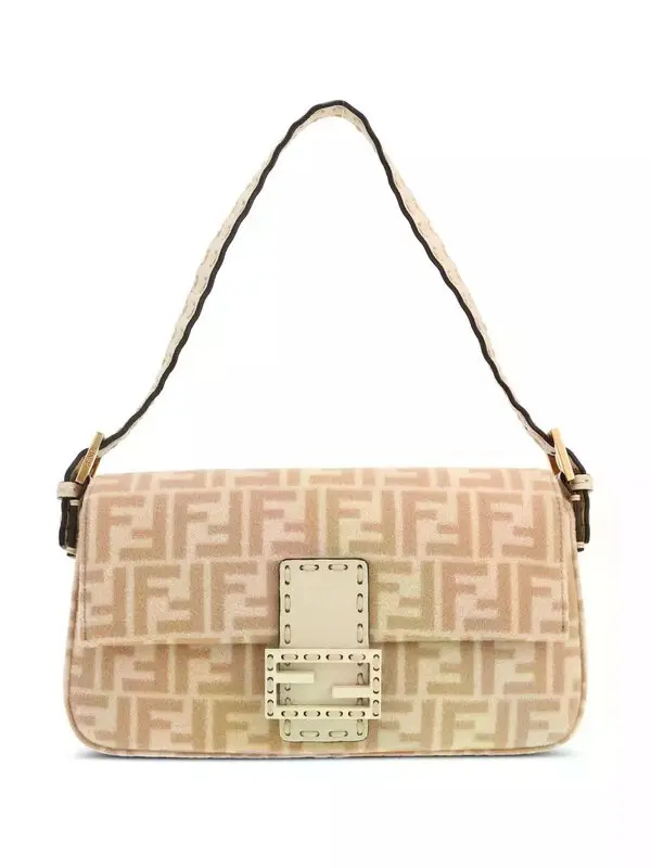 Fendi 2010s Baguette Shoulder Bag - Neutrals