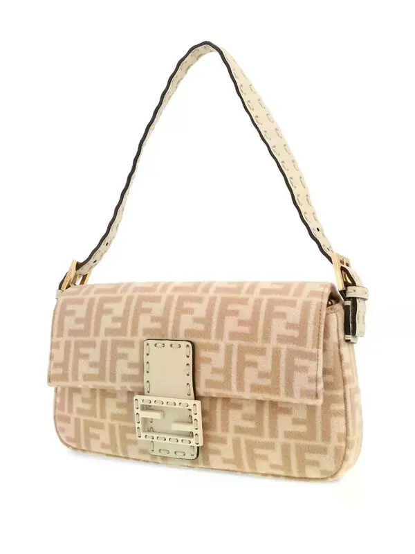 Fendi 2010s Baguette Shoulder Bag - Neutrals