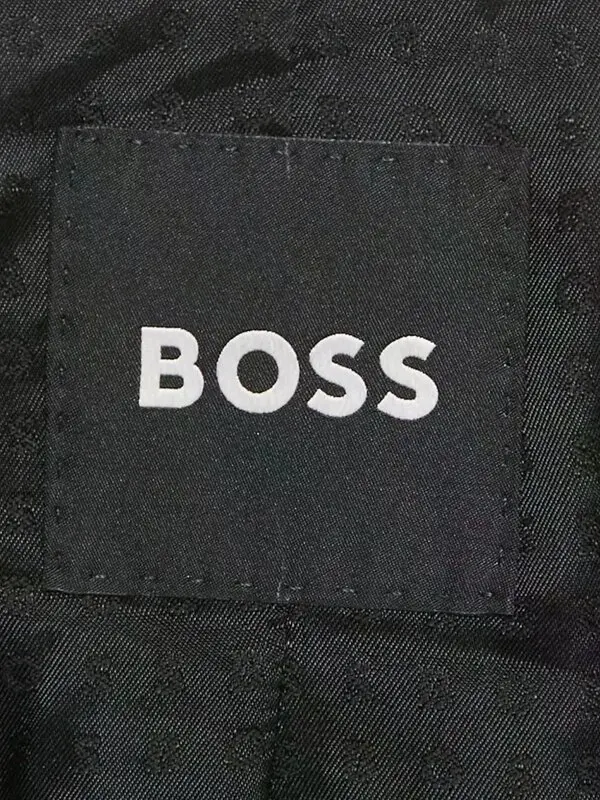 BOSS Single-breasted Gabardine Blazer - Black