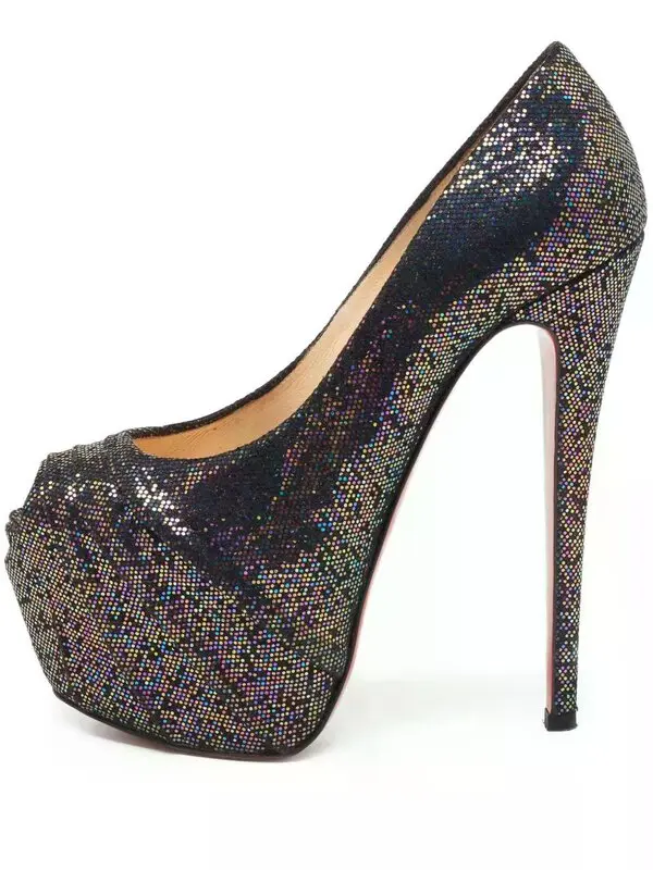 CHRISTIAN LOUBOUTIN 155mm Drapesse Spotlight Platform Pumps