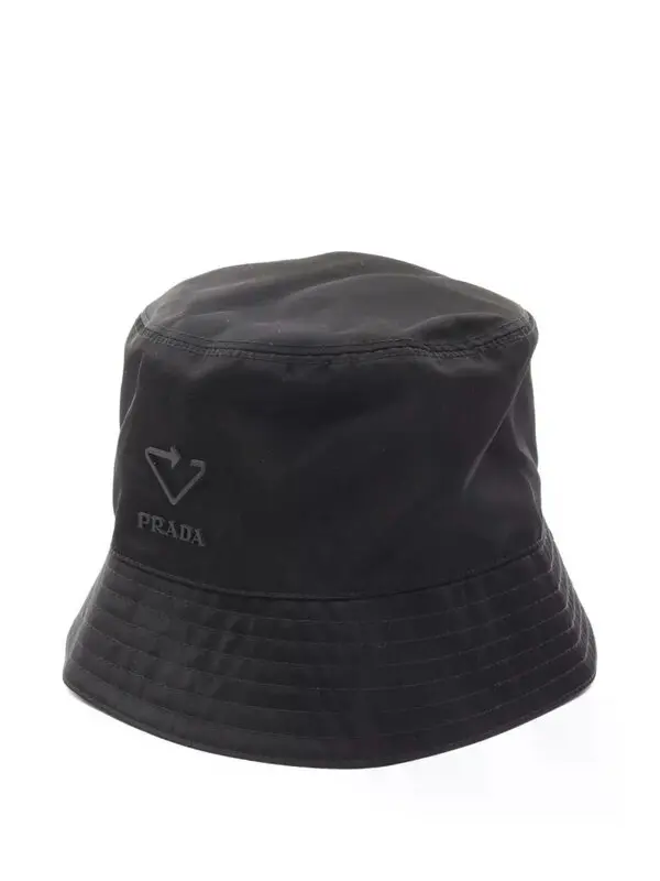 Prada 2020 Logo Bucket Hat - Black
