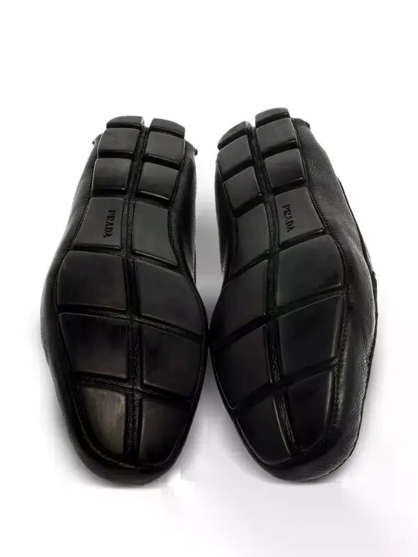 Prada Leather Penny Slot Loafers