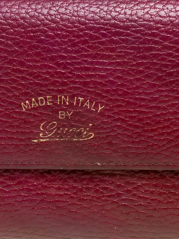 Gucci Leather Wallet - Red