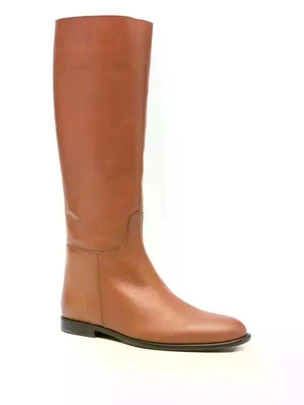 Etro Debossed-logo Leather Boots