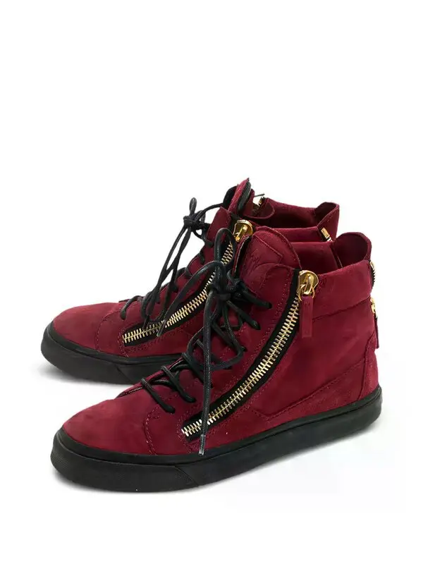 GIUSEPPE ZANOTTI High Top Sneakers - Red