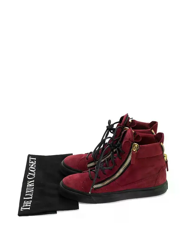 GIUSEPPE ZANOTTI High Top Sneakers - Red