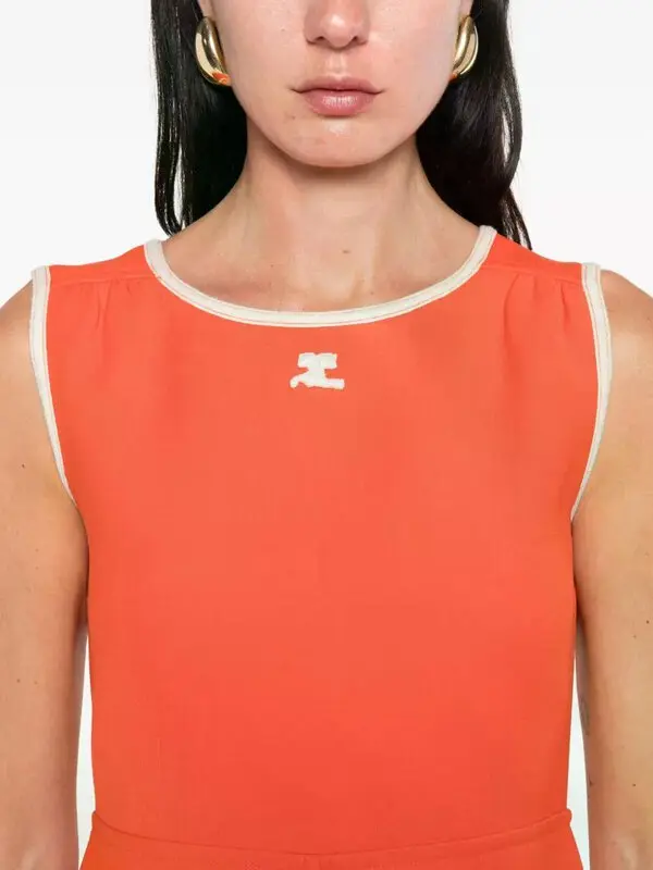 COURREGES 1970s Sleeveless Mini Dress
