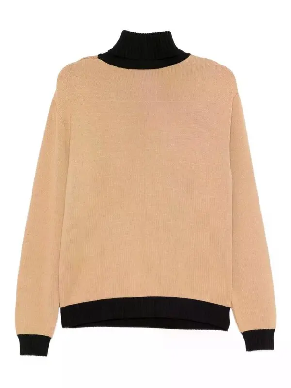 Gianfranco Ferre 1990s Patterned Intarsia-knit Sweater