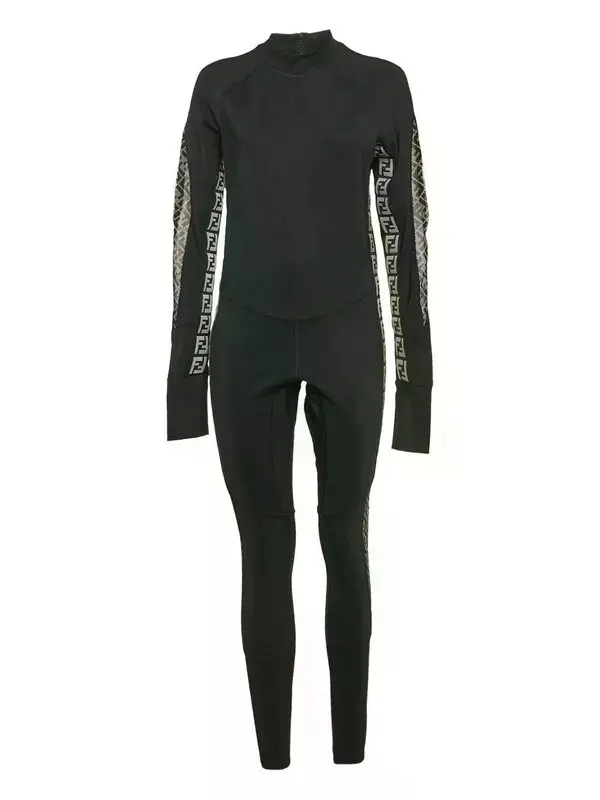 Fendi Ff-logo Jumpsuit - Black