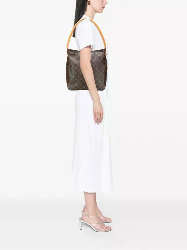 LOUIS VUITTON Monogram Looping Gm Shoulder Bag - Brown